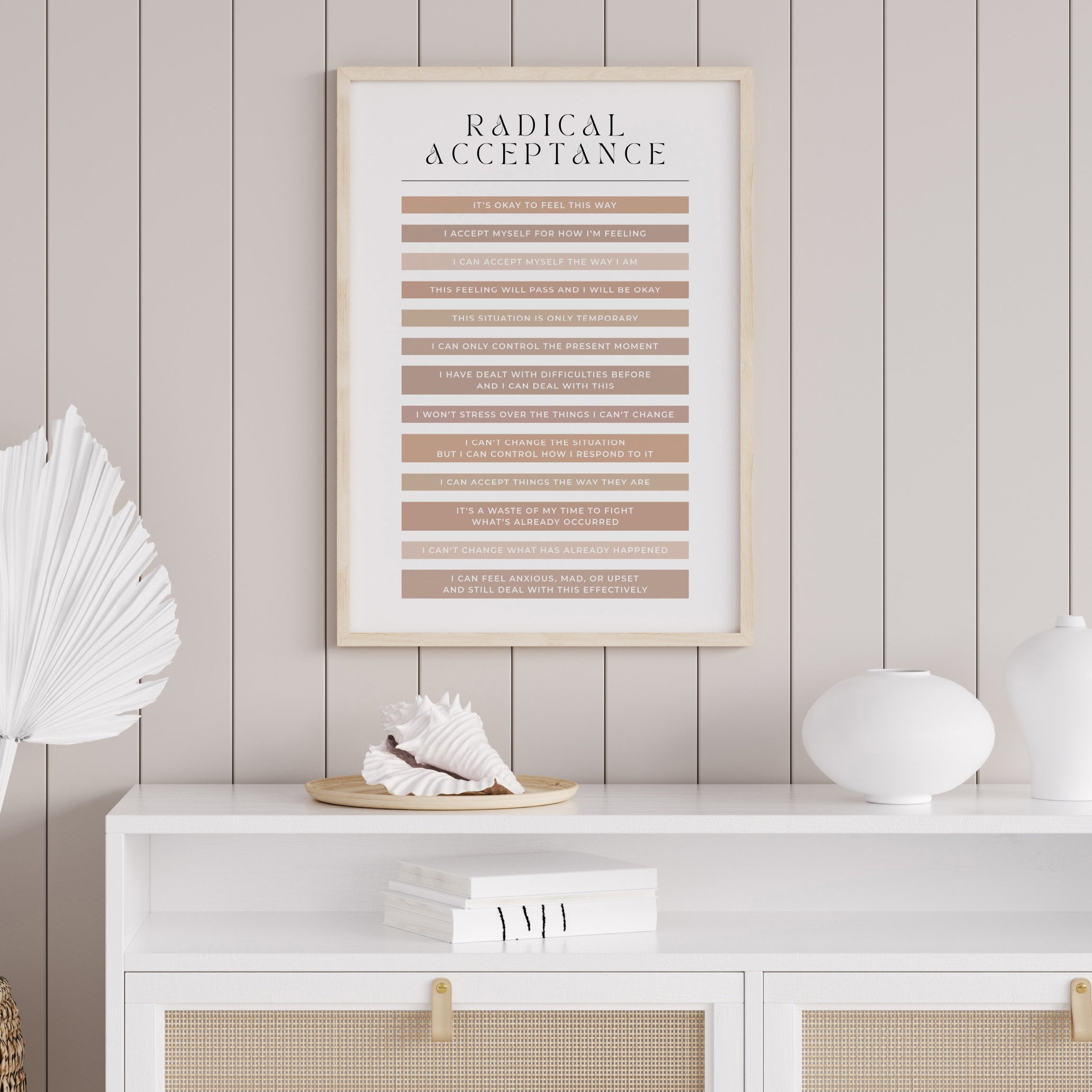 The Print Nook | Radical Acceptance DBT Poster For Therapy and Home